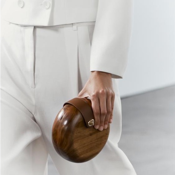 Zara | Bags | Zara Wood Bag | Poshmark